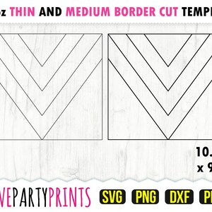 Double V Split Template SVG, DXF, PNG, Pdf, 30 Oz Skinny Tumbler ...