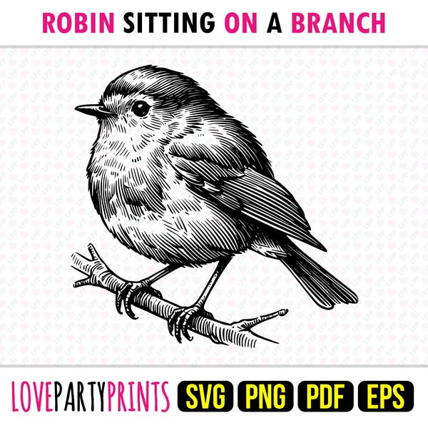 Robin Outline - Etsy UK