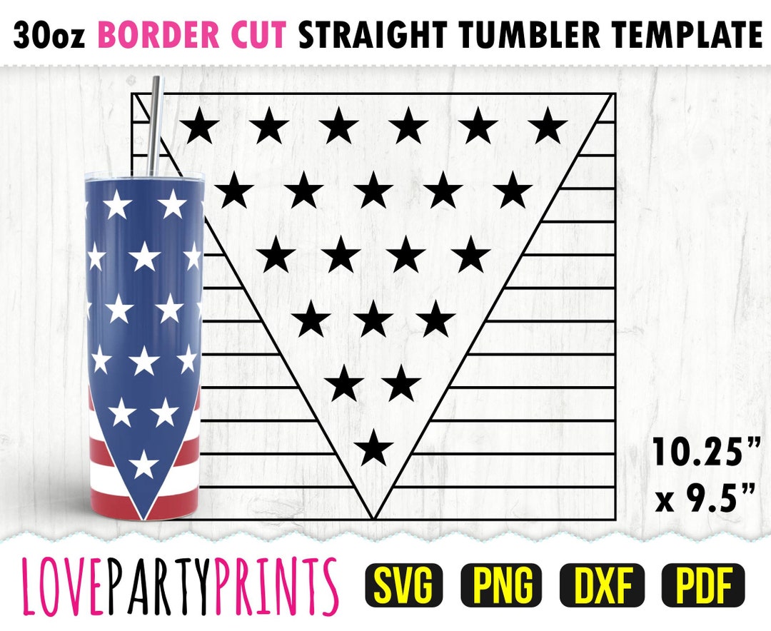V Split American Flag Template SVG Dxf PNG Pdf 30 Oz - Etsy Australia