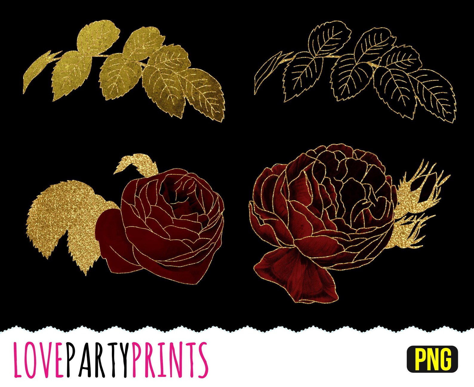 Sunflower Roses Clipart PNG Format Glitter Sunflower - Etsy UK