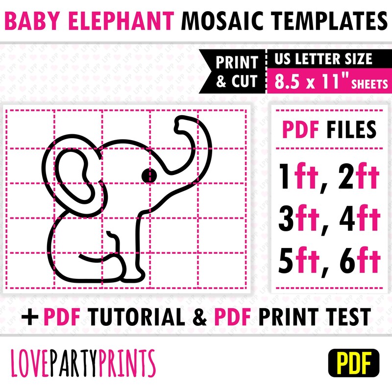 Elephant Cut Out - Etsy