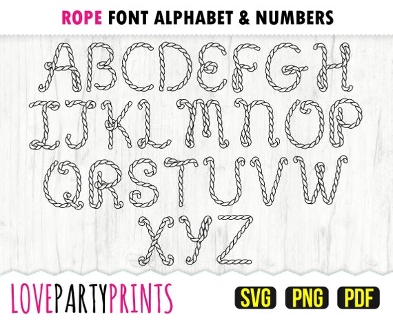 Rope Fonts Pictures