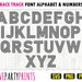 Road Font SVG, PNG, PDF, Road Letters Svg, Road Numbers Svg, Race Track ...