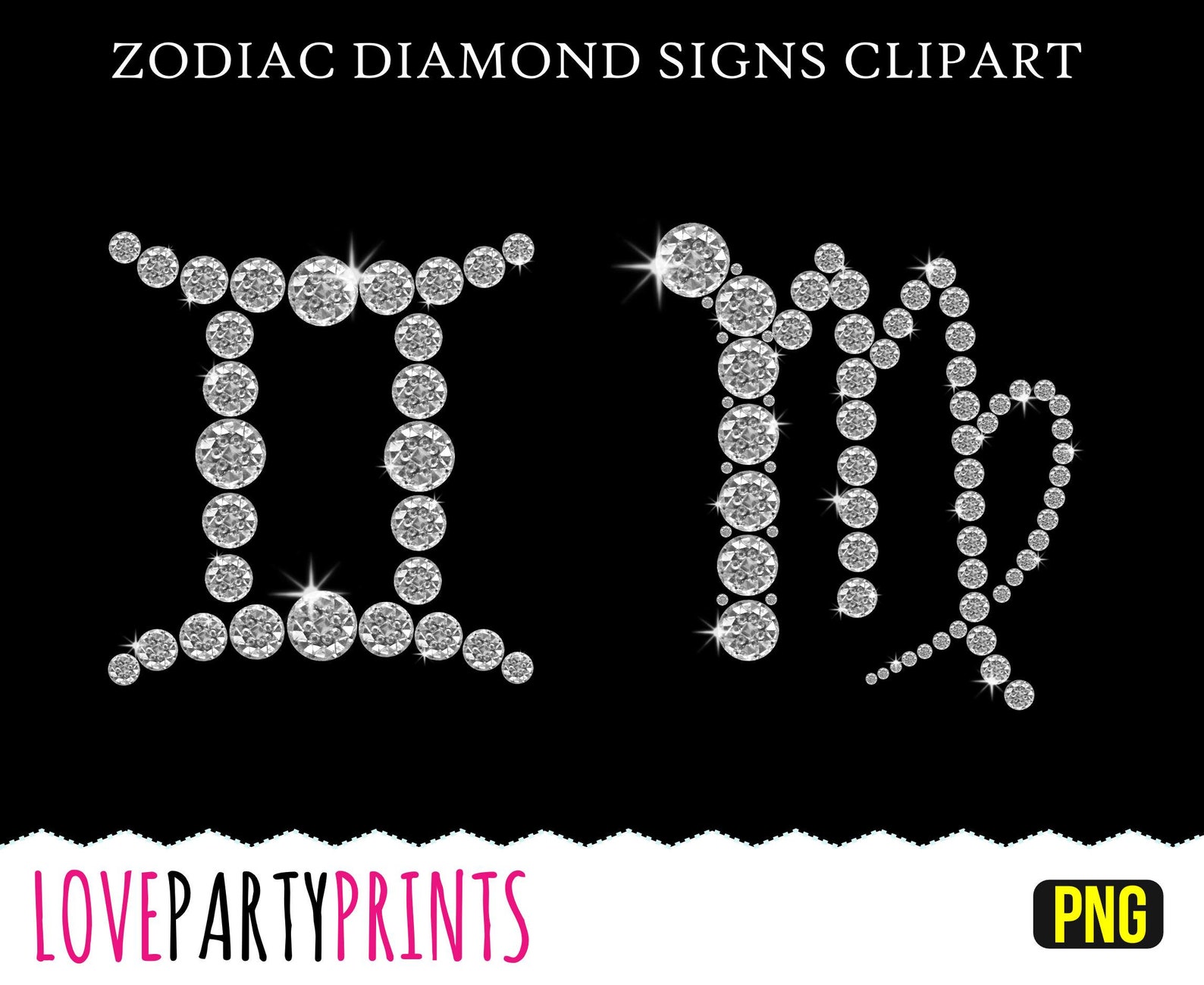Diamond Zodiac Clipart, PNG Files, Diamond Astrological Sign Clipart ...