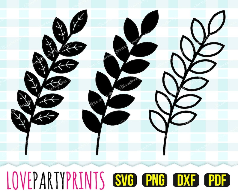 Leaf Svg DXF PNG PDF Leaf Template Leaves Svg Leaf | Etsy