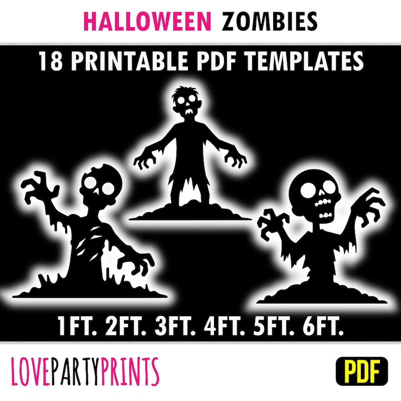 Zombie Stencil - Etsy