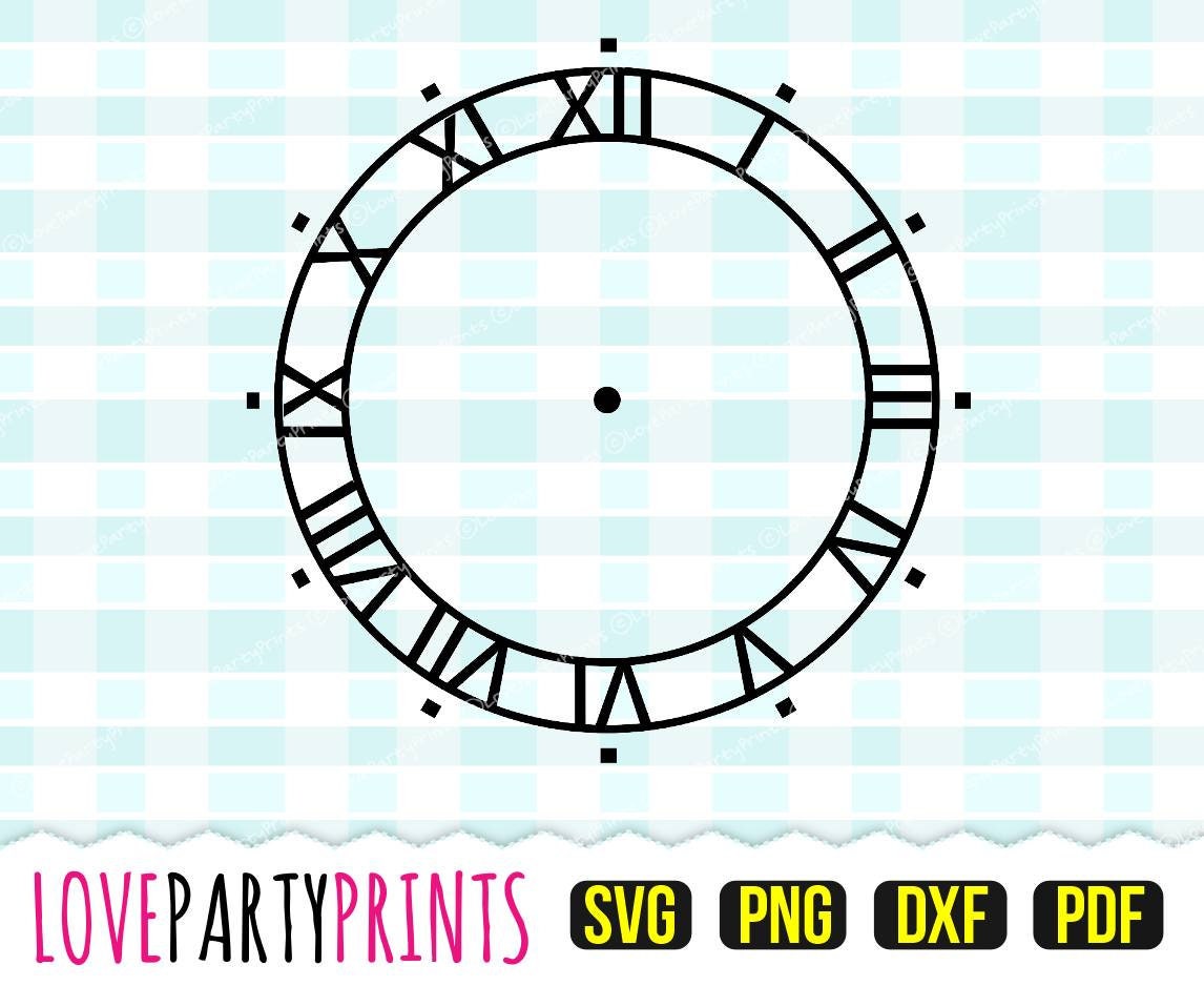 9 Clock Face Svg DXF PNG PDF 9 Clock Faces Svg Printable | Etsy