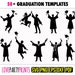 Graduation SVG Bundle, Png, Eps, Dxf, Pdf, 50+ SVG Cut Files, Laser Cut ...
