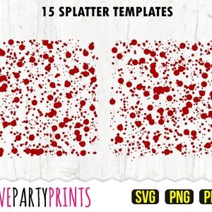 Splatter SVG PNG PDF Blood Splatter Svg Paint Splatter | Etsy