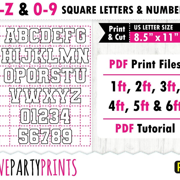 Square Letters - Etsy