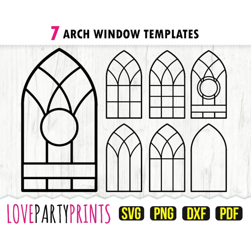 Gothic Arch Windows Svg - Etsy