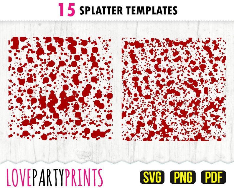 Splatter SVG, PNG, PDF, Blood Splatter Svg, Paint Splatter Svg, Paint ...