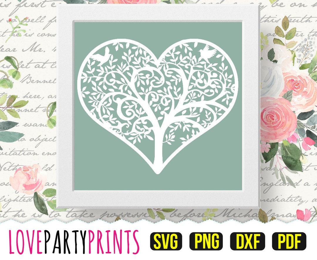 Family Tree Papercut Template PDF and PNG Clip Art With Svg and DXF ...