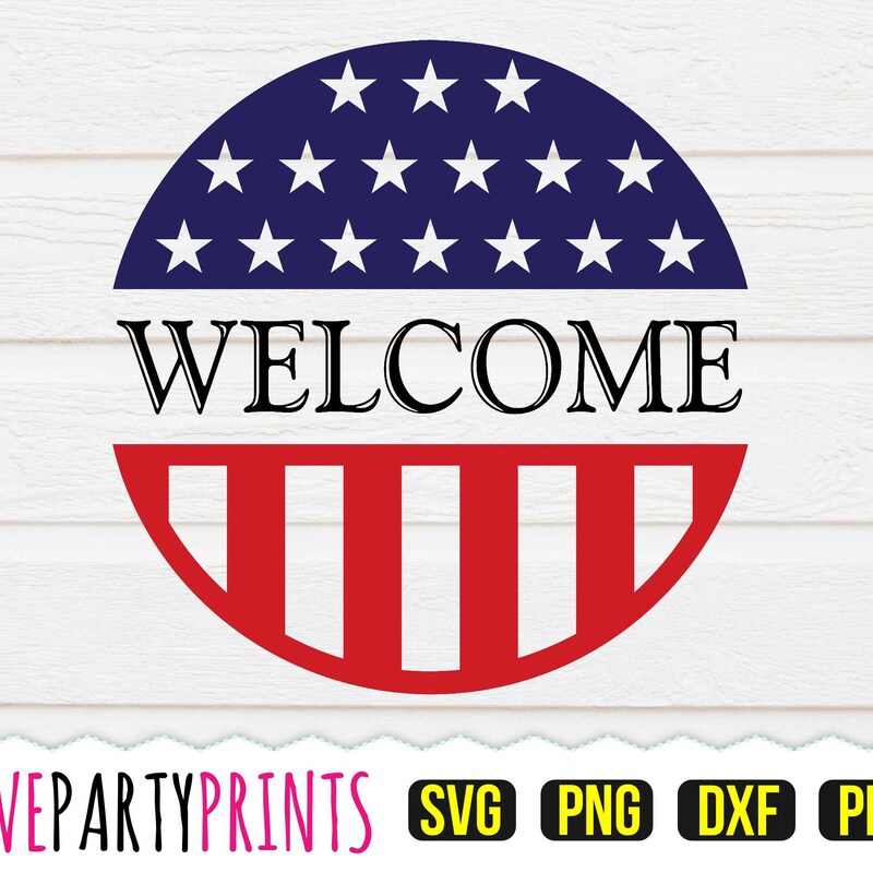 Round Welcome Sign - Etsy