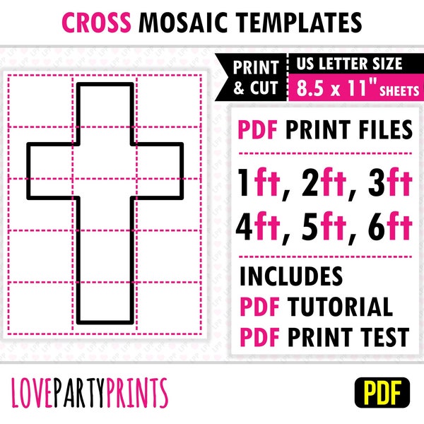 Mosaic Cross - Etsy