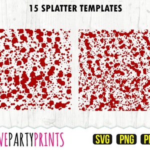 Splatter SVG PNG PDF Blood Splatter Svg Paint Splatter | Etsy
