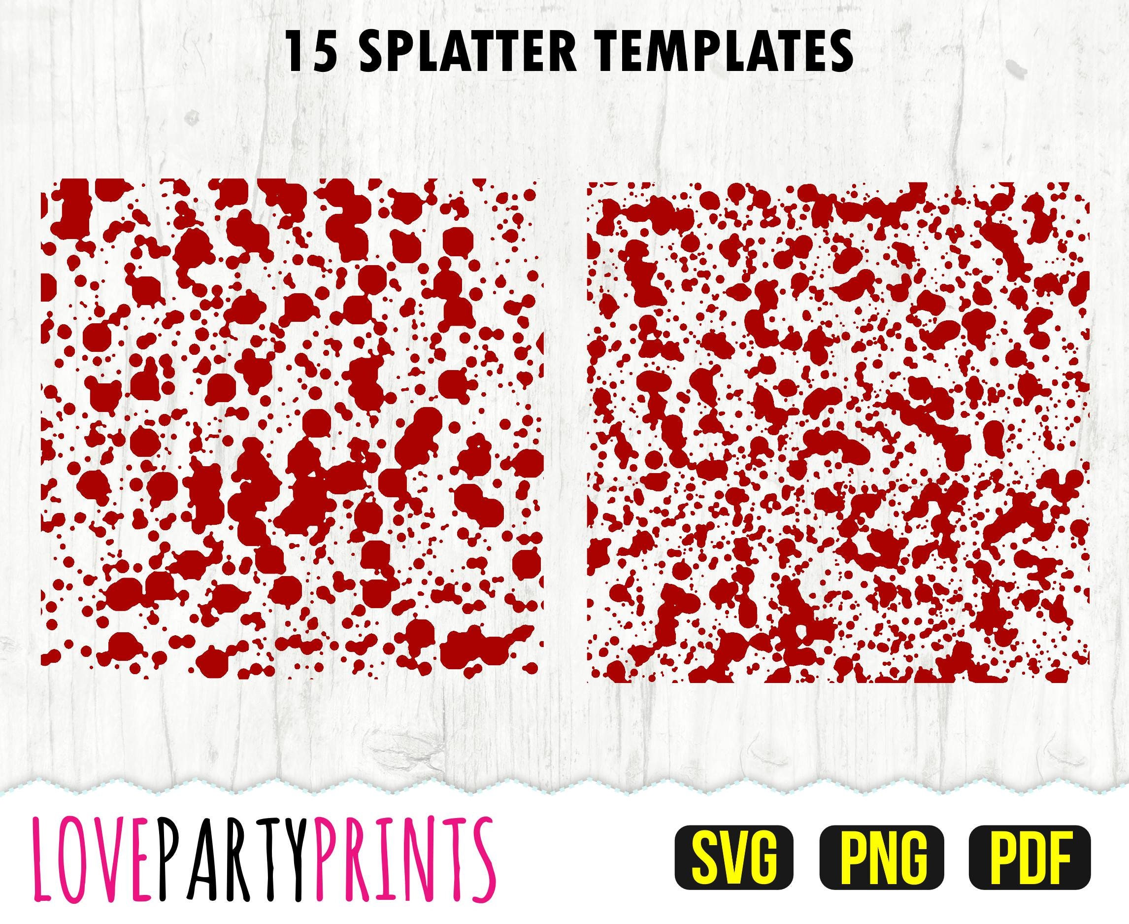Splatter SVG PNG PDF Blood Splatter Svg Paint Splatter | Etsy