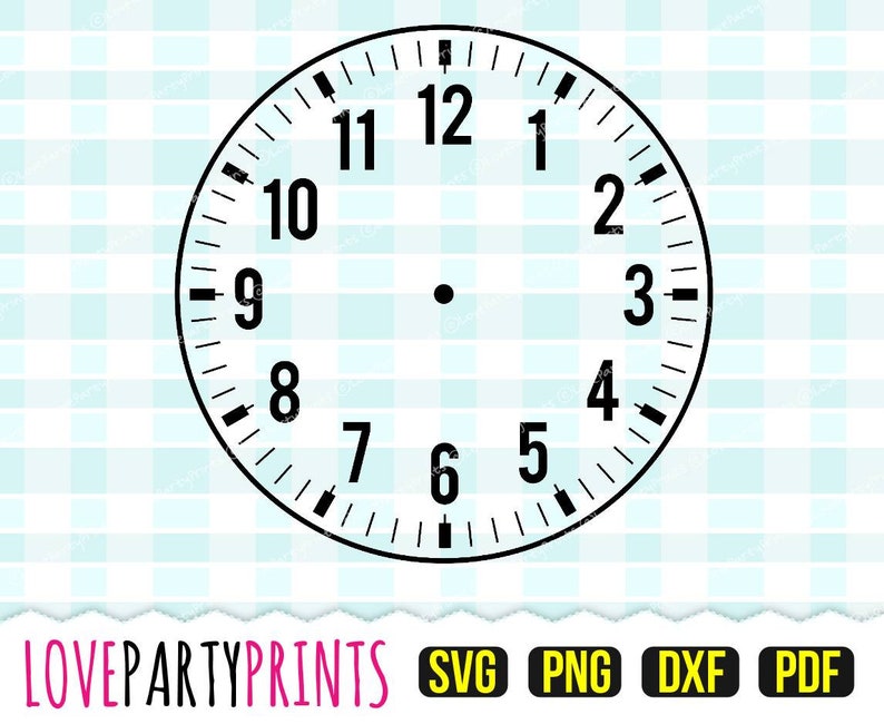 9 Clock Face Svg DXF PNG PDF 9 Clock Faces Svg Printable | Etsy