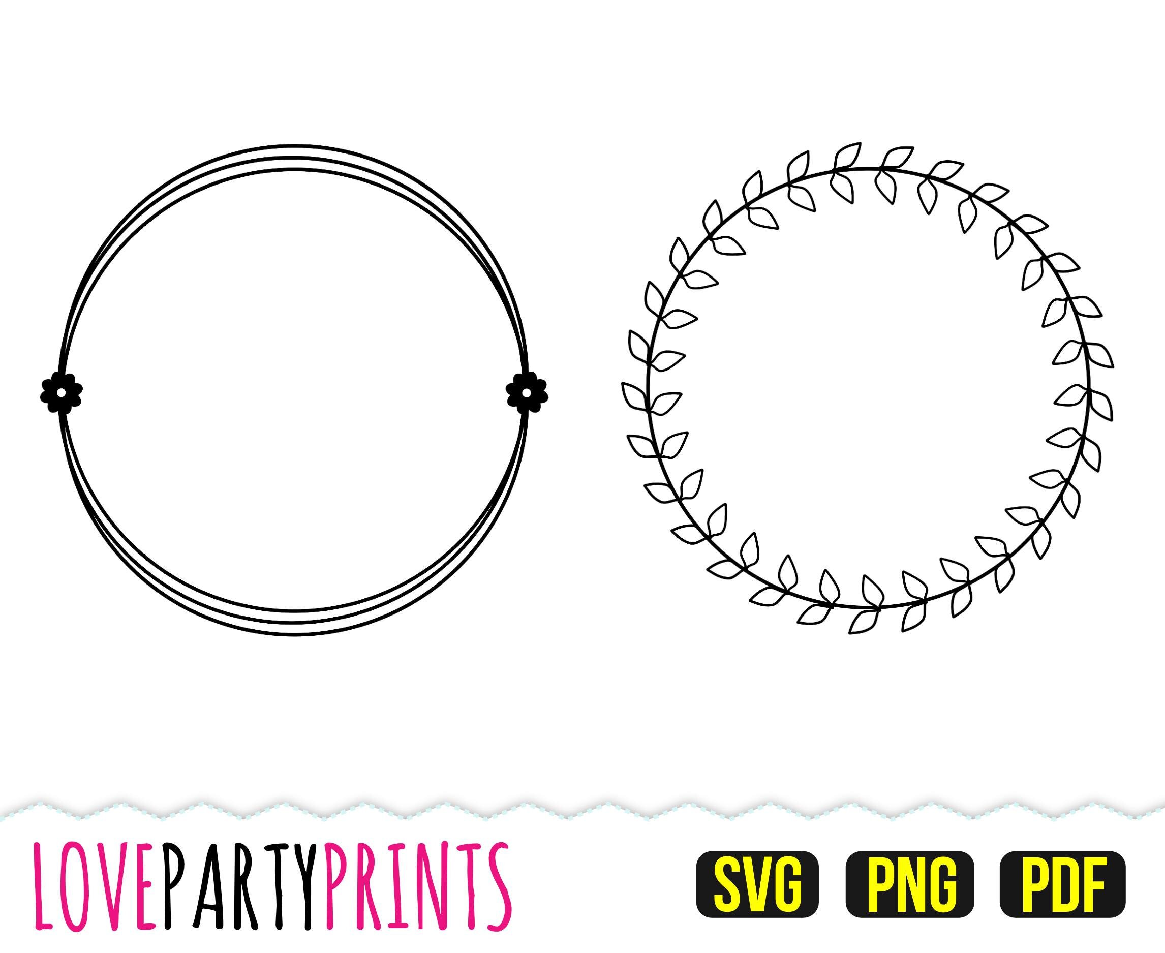 Wreath Svg Bundle Circle Wreath Svg Bundle Wedding Wreath | Etsy