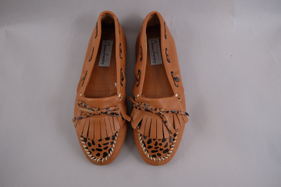 80s Leopard Print Moccasins by Chinese Laundry Size 8 Unworn! - Etsy