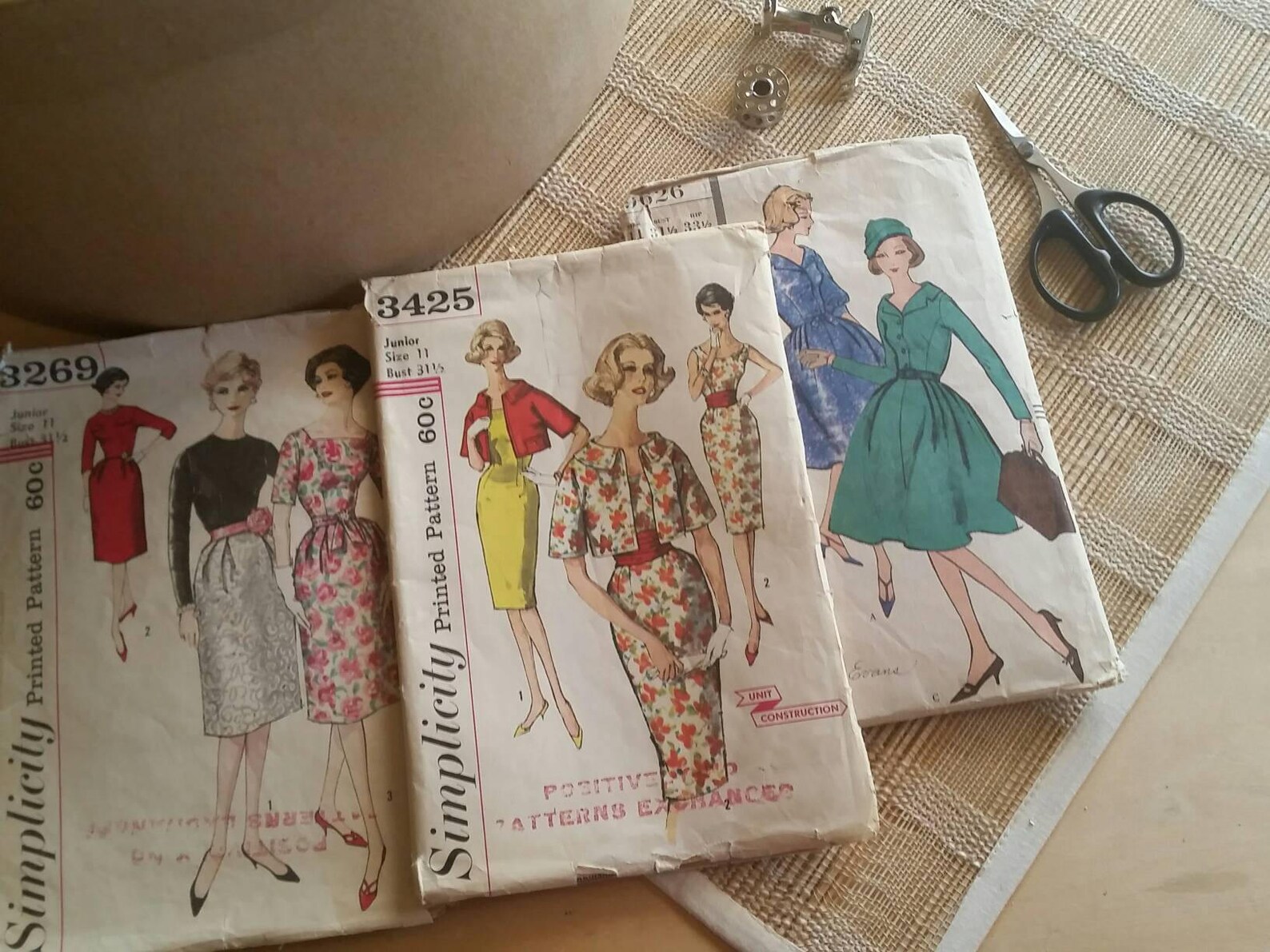 Simplicity 50s S-11 Vintage Patterns 9626 - 3425 - 3269 - Etsy