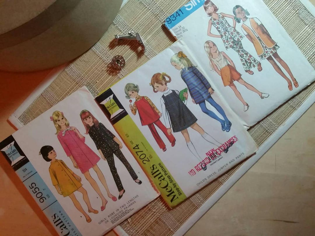 Mccall's Patterns 9055 & 2074 Simplicity Pattern 9341 - Etsy