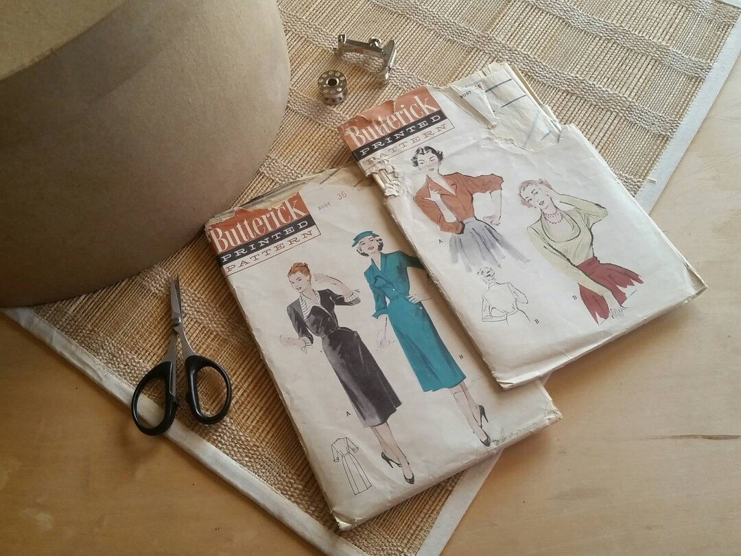 Butterick 50s Vintage Patterns 6308 and 5461 - Etsy