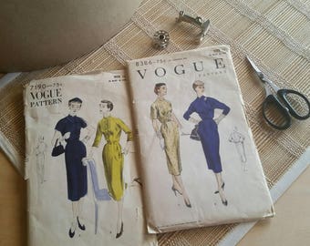 Vogue S-12 Vintage Patterns 9566 and 9162 | Etsy