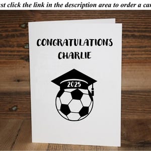 Football Graduation Card: Congrats Graduate, Senior Night - Etsy