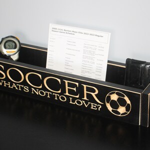 Distressed Wood Soccer Trophy Shelf: Soccer Room Decor - Etsy