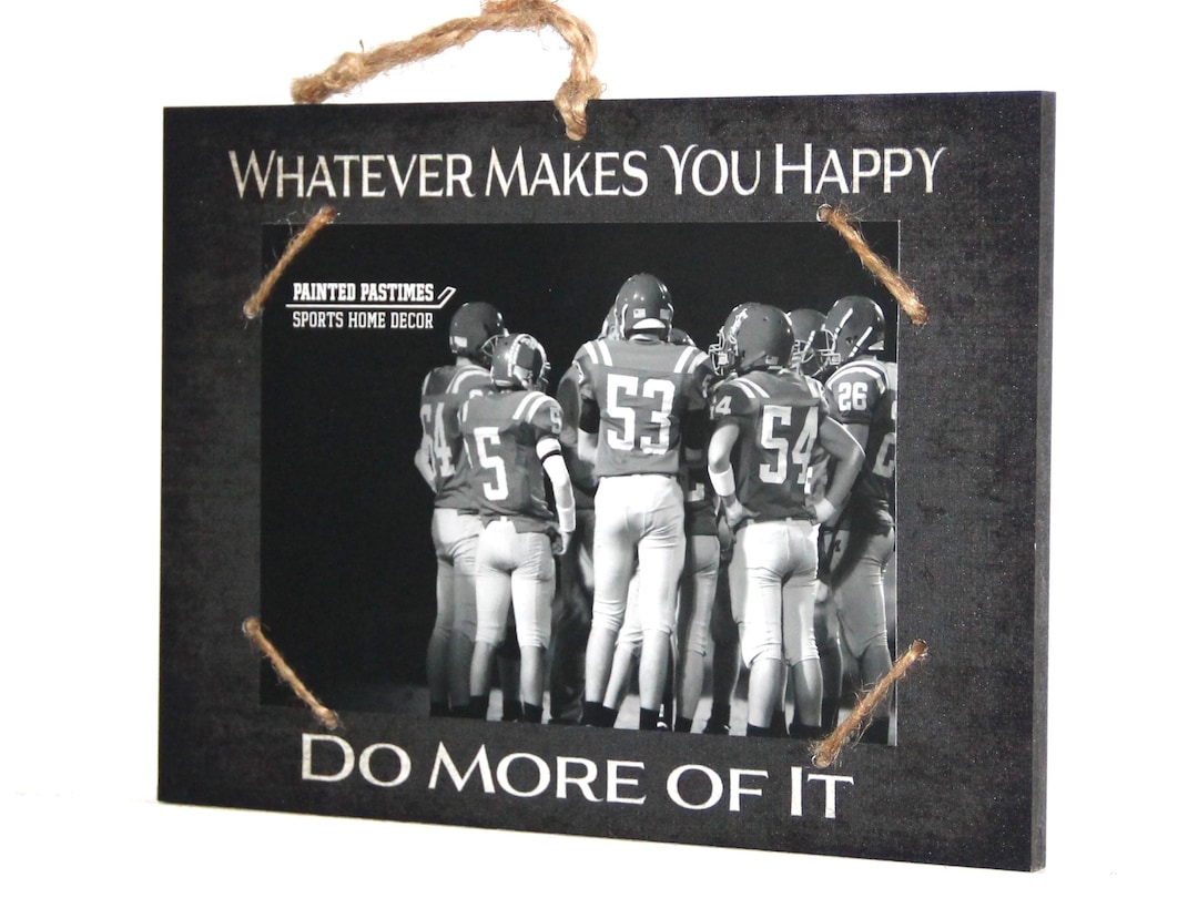 Football Photo Frame: Gift for Player, Bedroom Decor (4x6 Photo Size ...