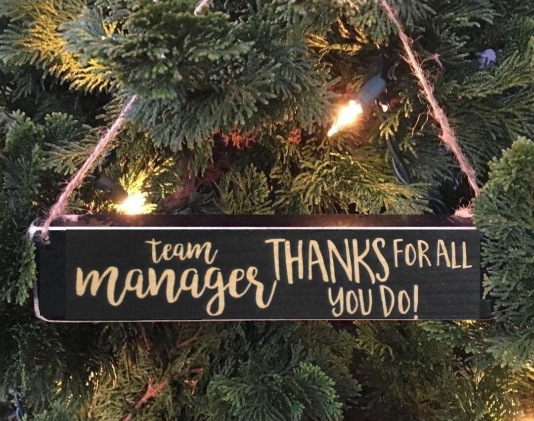 Laser Cut Team Manager Gift: Photo Display, Sign, or Ornament - Etsy