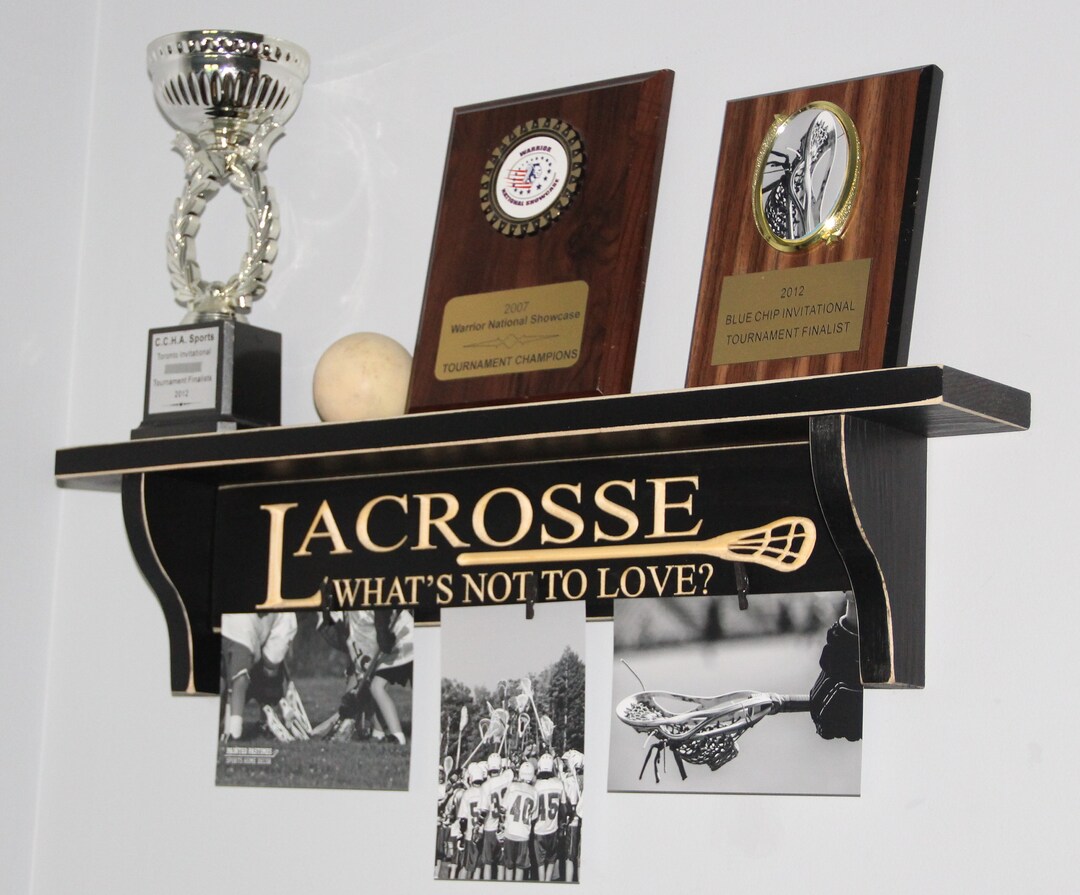 Lacrosse Photo Trophy Shelf, Fun Gift for Lacrosse Player, Cool ...
