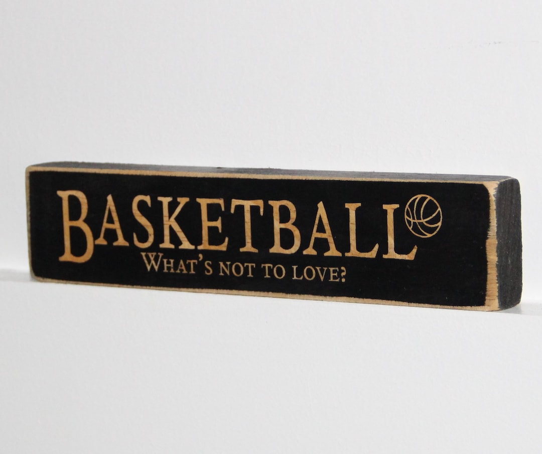 Basketball Sign, Basketball Room Decor, Gift for Basketball Player ...