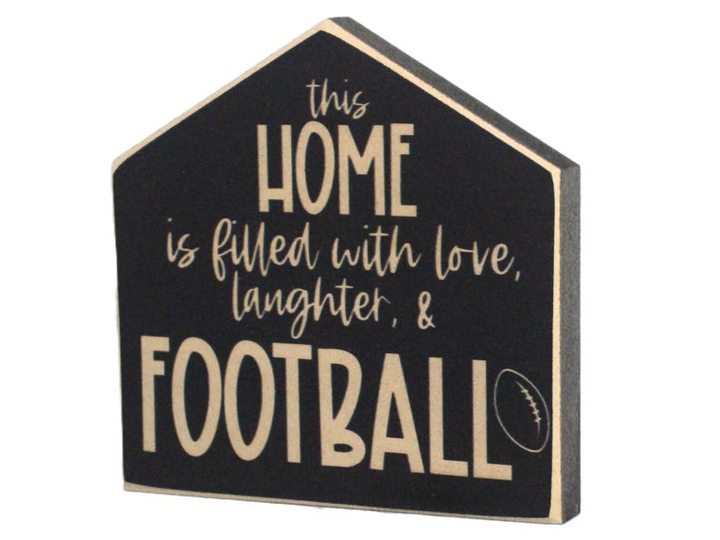 Football House Sign: Team Mom/coach Gift, Sports Home Decor - Etsy