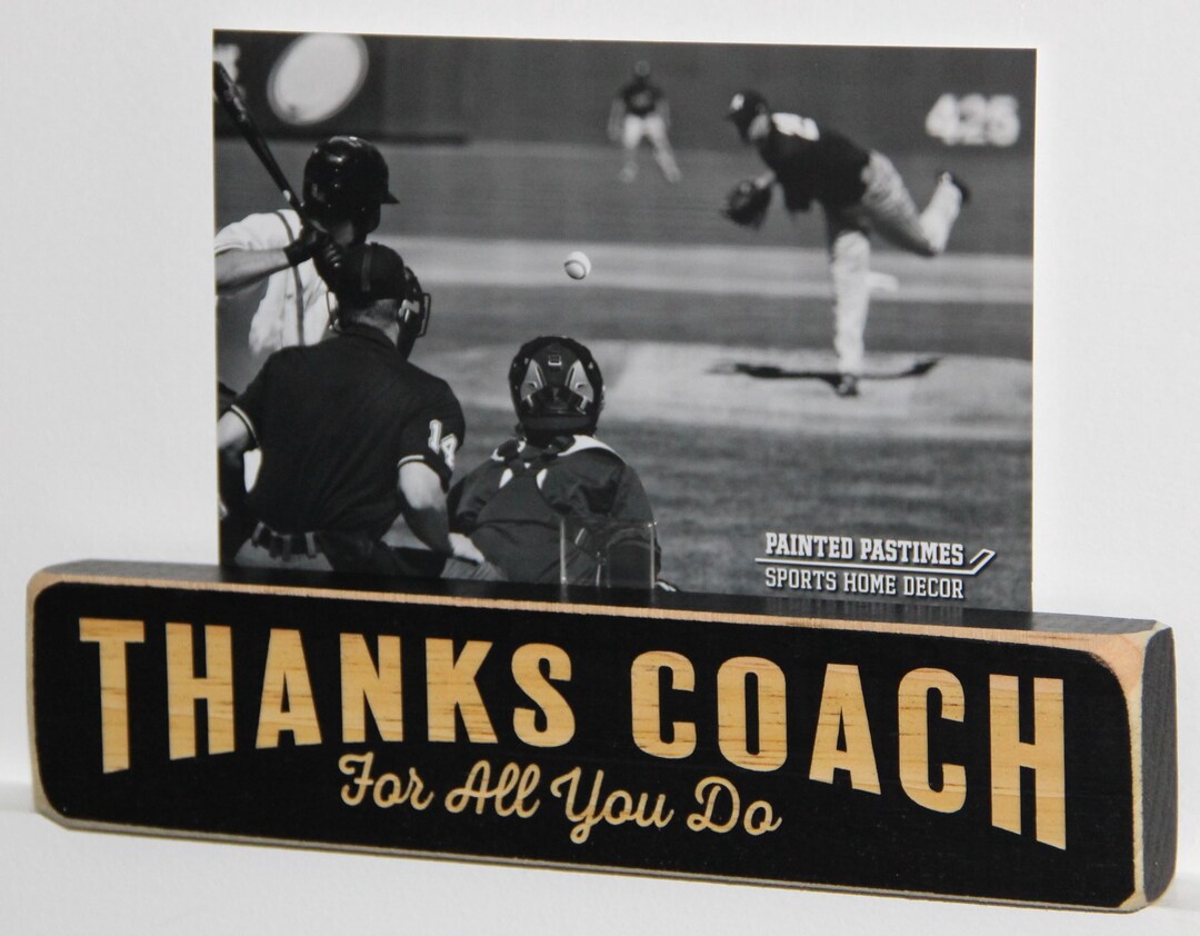 Coach Photo Display, Frame, Best Coach Gift, Gift for Coach, Baseball ...