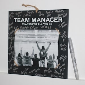 Personalized Coach Photo Frame: Team Signing Gift, Baseball, Lacrosse ...