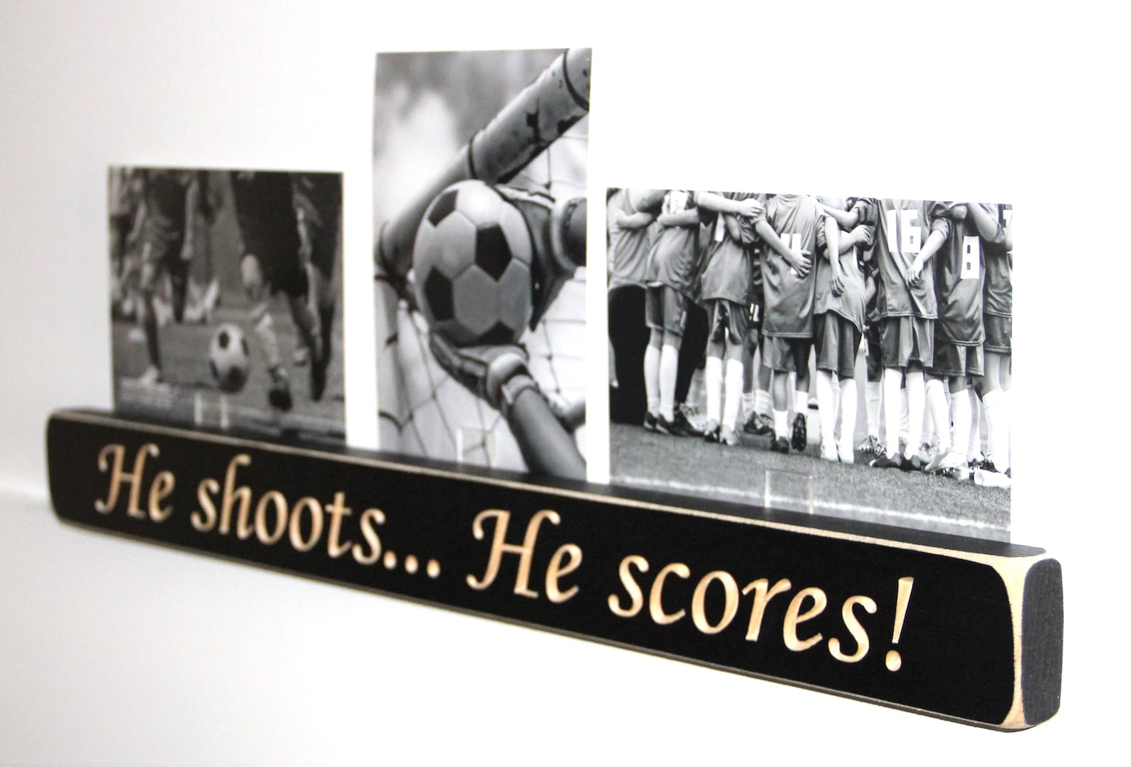Soccer Sign: He Shoots He Scores, Sports Bedroom Decor - Etsy