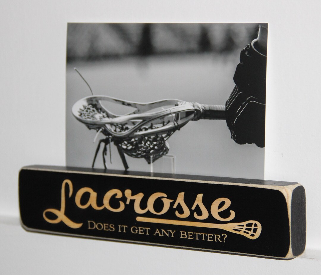 Lacrosse Photo Display: Laser Cut Wood Frame, Lacrosse Decor - Etsy