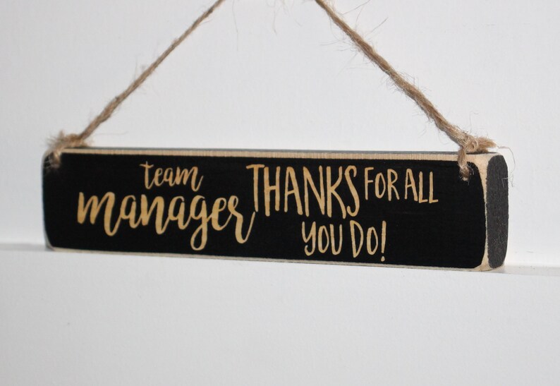 Team Manager Gift: Laser Cut Wood Sign - Sports Decor - Etsy