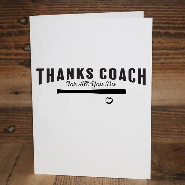 Coach Thank You - Etsy