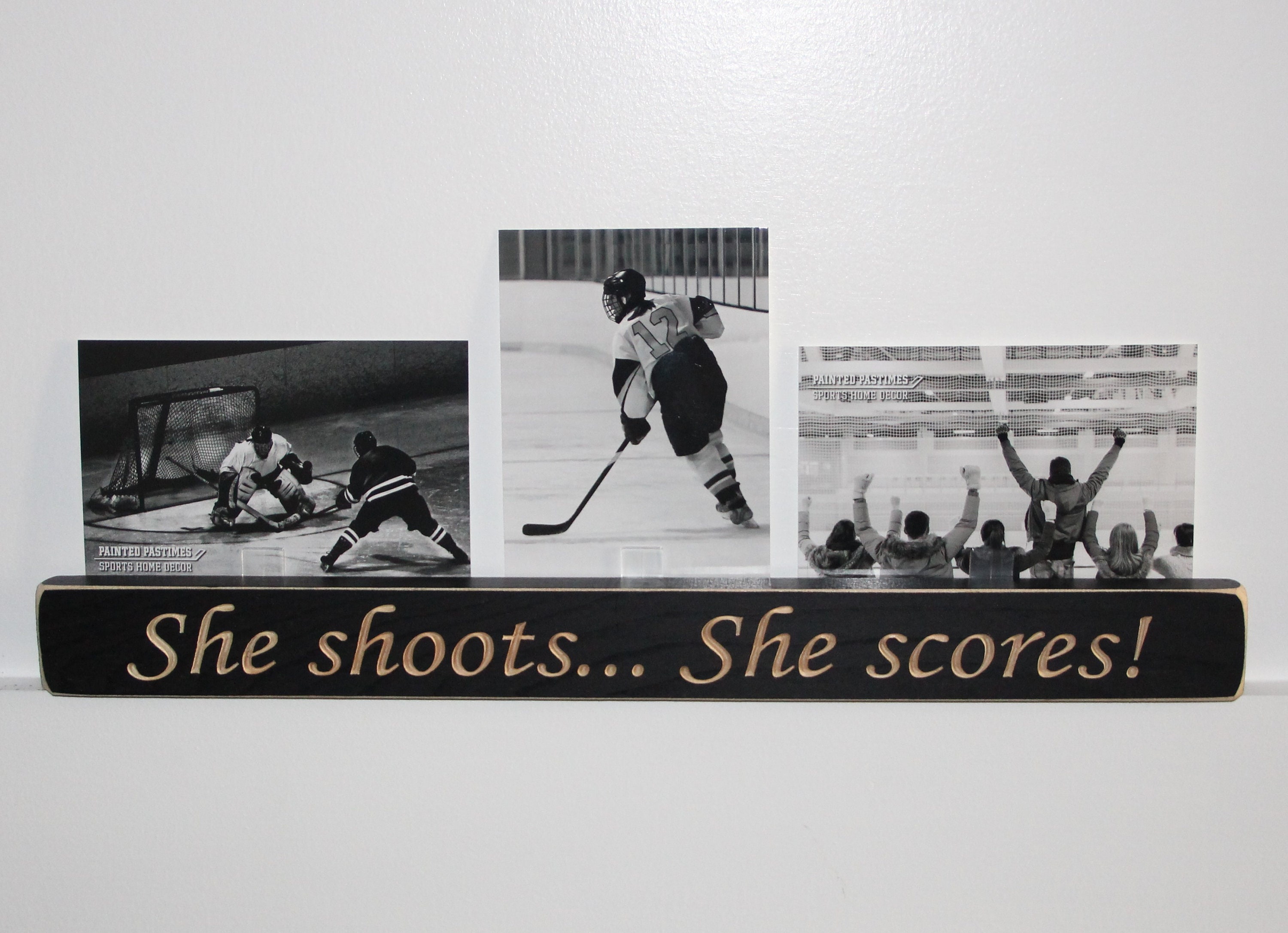 She shoots... She scores! - Photo Sign