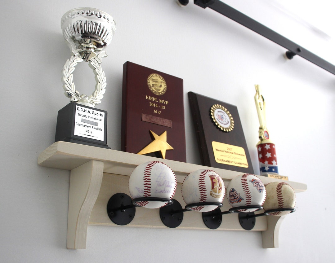 Baseball Display Shelf, Case, Rack, Holder, Trophy Shelf, Baseball ...