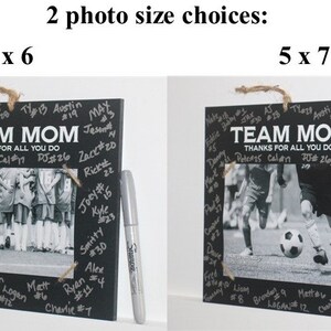 Team Manager Photo Frame: Autograph Signing Gift - Etsy