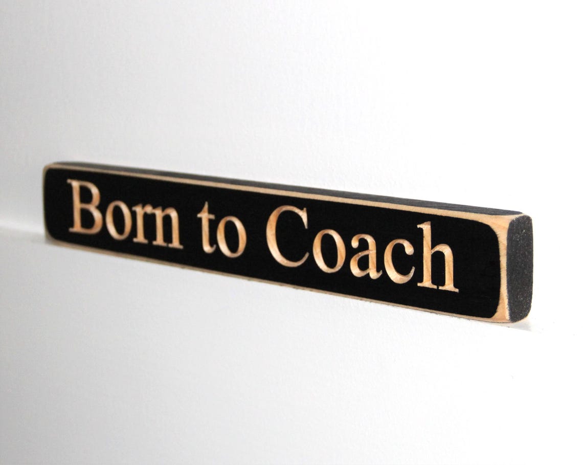 Coach Gift: Lasercut Wood Sign, Sports Team Decor - Etsy