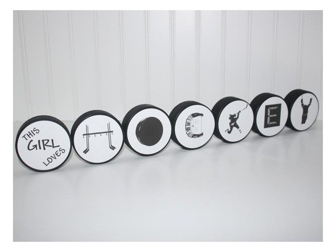 Hockey Girl Puck Sign, Gift for Hockey Girl, Hockey Girl Birthday Gift ...