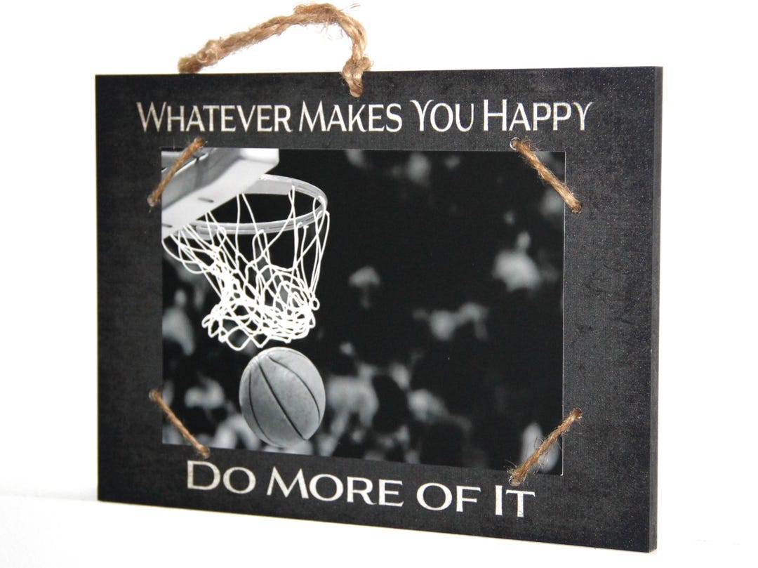 Basketball Photo Frame: Gift for Player, Bedroom Decor (4x6 Photo Size ...