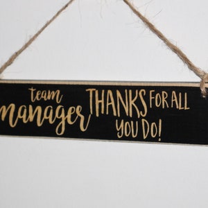 Team Manager Photo Frame: Laser Cut Wood End-of-season Gift - Etsy