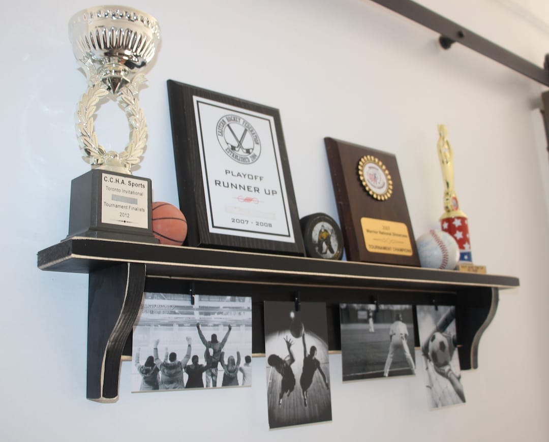 Trophy Photo Shelf,sports Shelves,sports Trophy Award Shelf,baseball ...