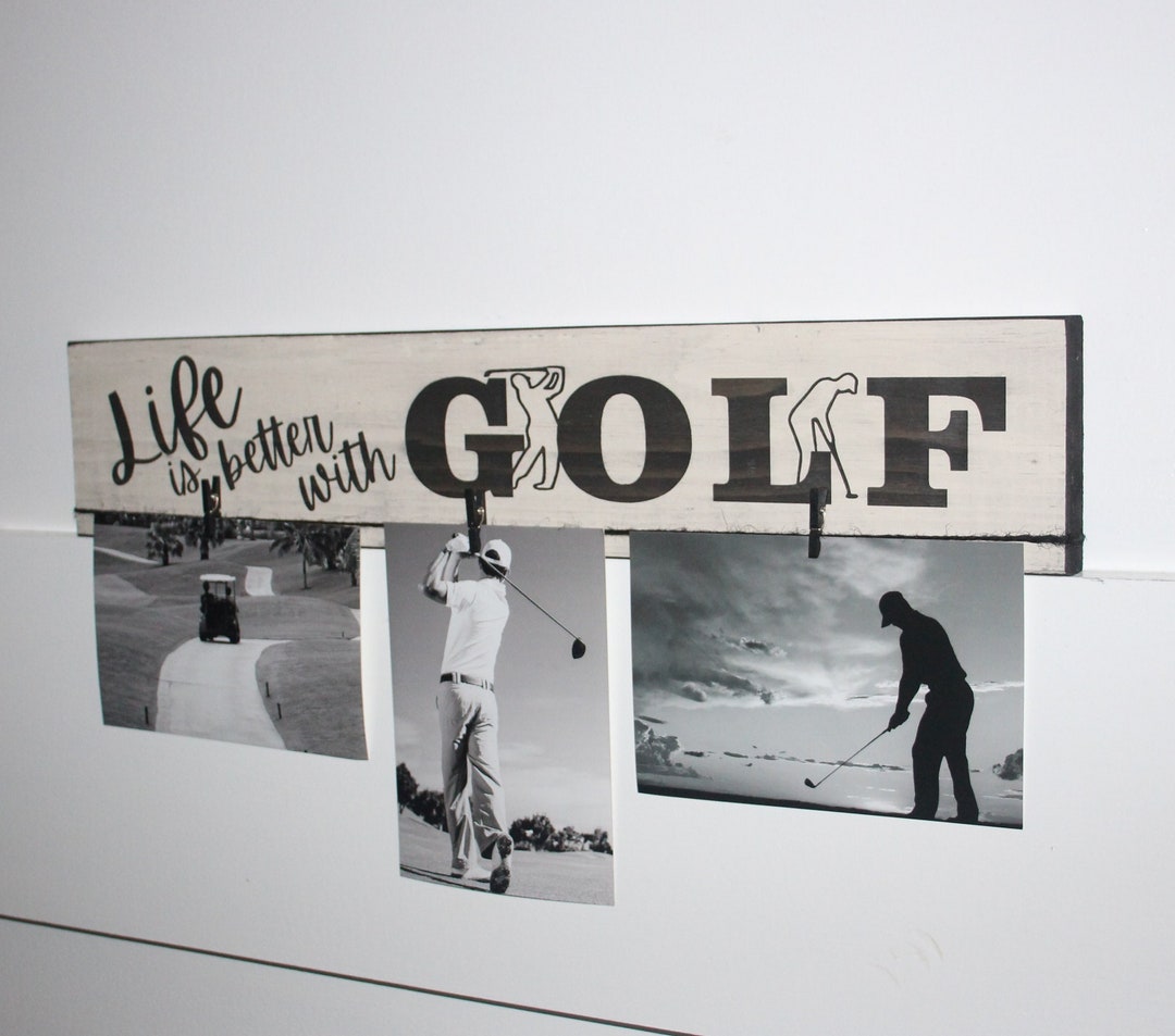 Golf Photo Display,golf Gift,golf Wall Decor,golf Frame,golf Room Decor ...